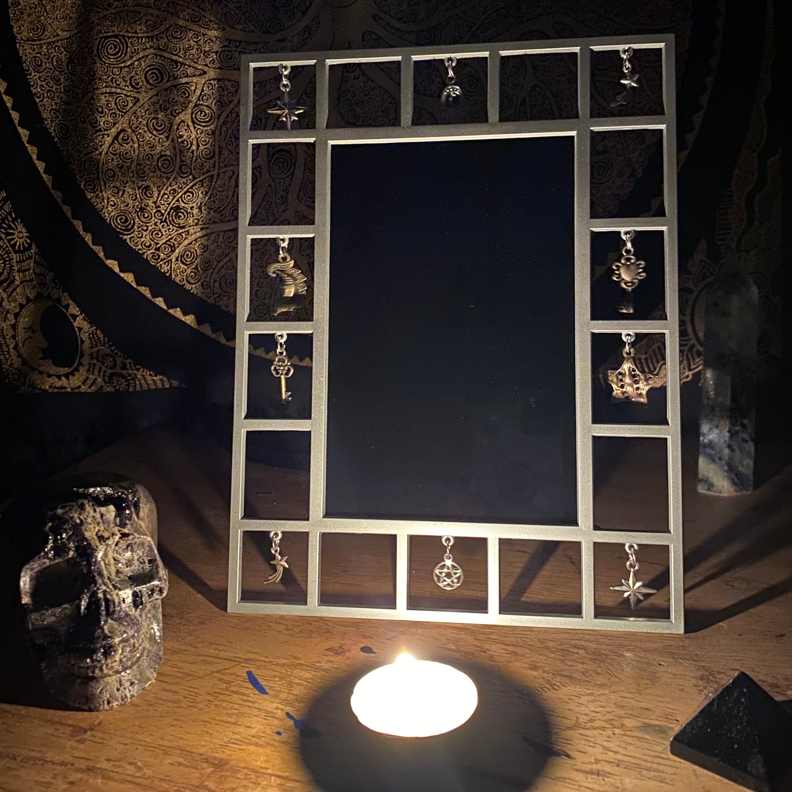 Scrying Mirror Black Mirror Magic Mirror - Etsy