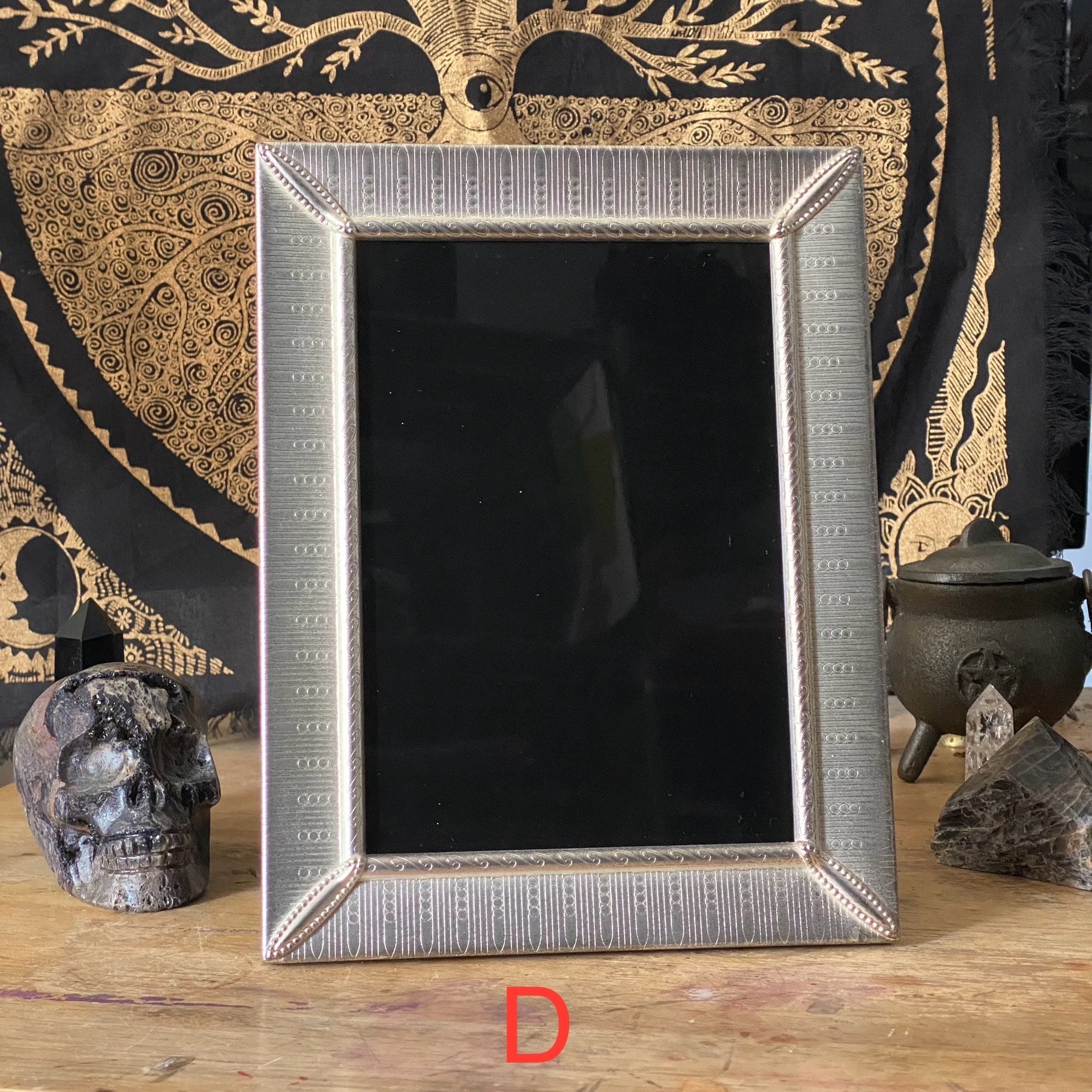 Scrying Mirror Black Mirror Magic Mirror - Etsy