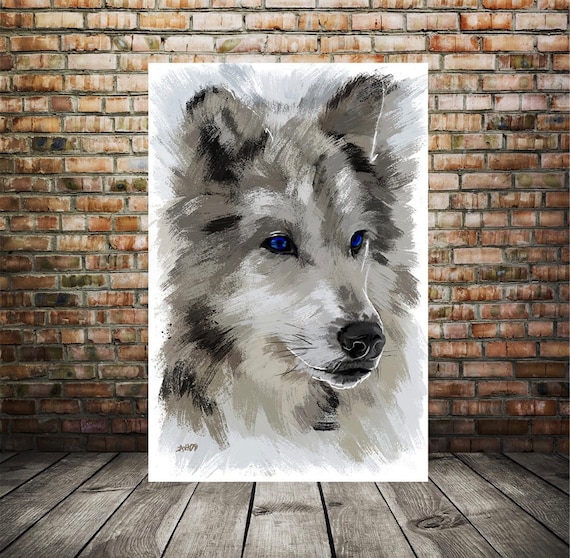 Wolf Eyes Painting