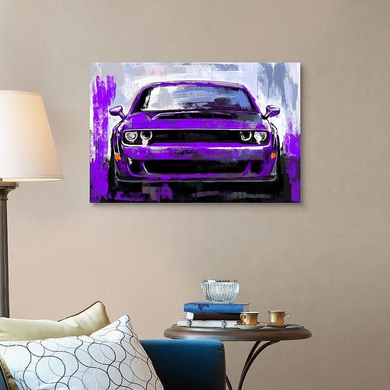 Purple Challenger, Dodge Artwork, Plum Crazy, Custom Car Painting ...