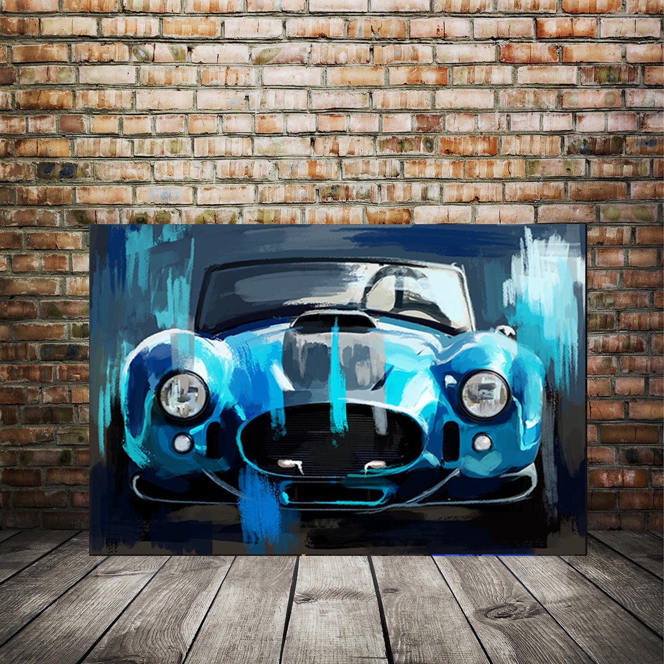 Shelby Art Print, Car Enthusiast Gift, Automotive Art Print, Canvas ...