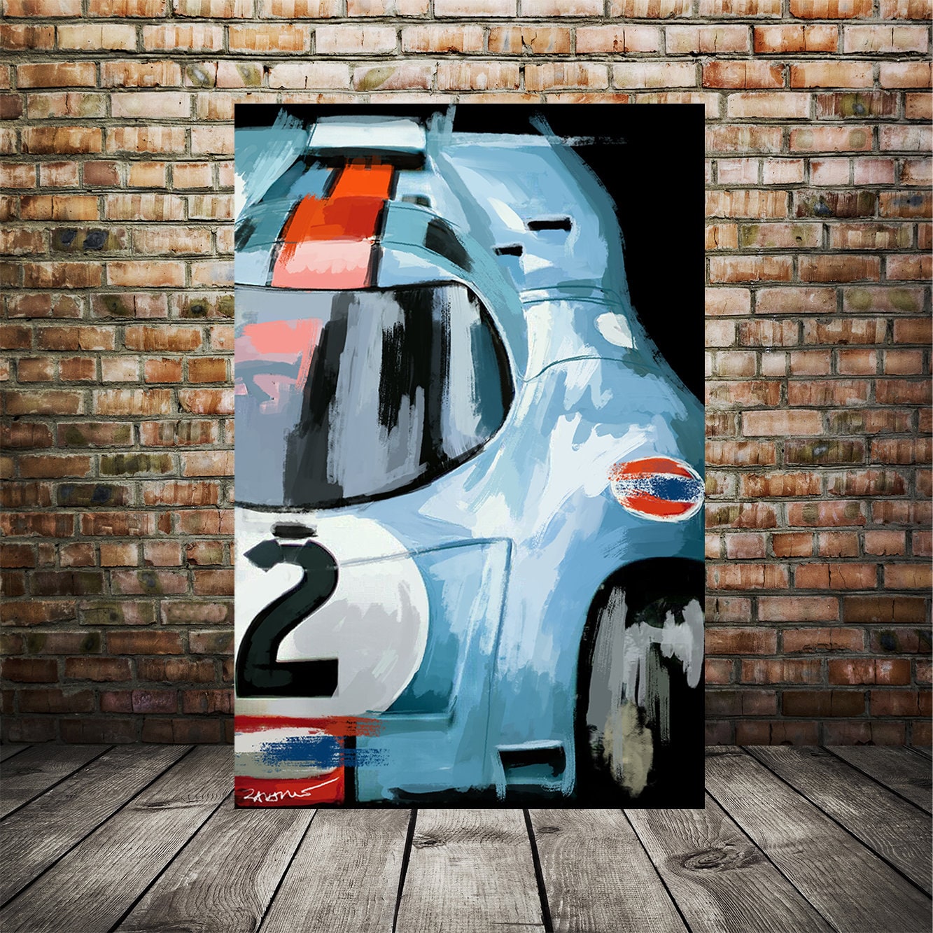 Porsche Race Car, Porsche Art Print, Porsche Artwork, Car Enthusiast ...