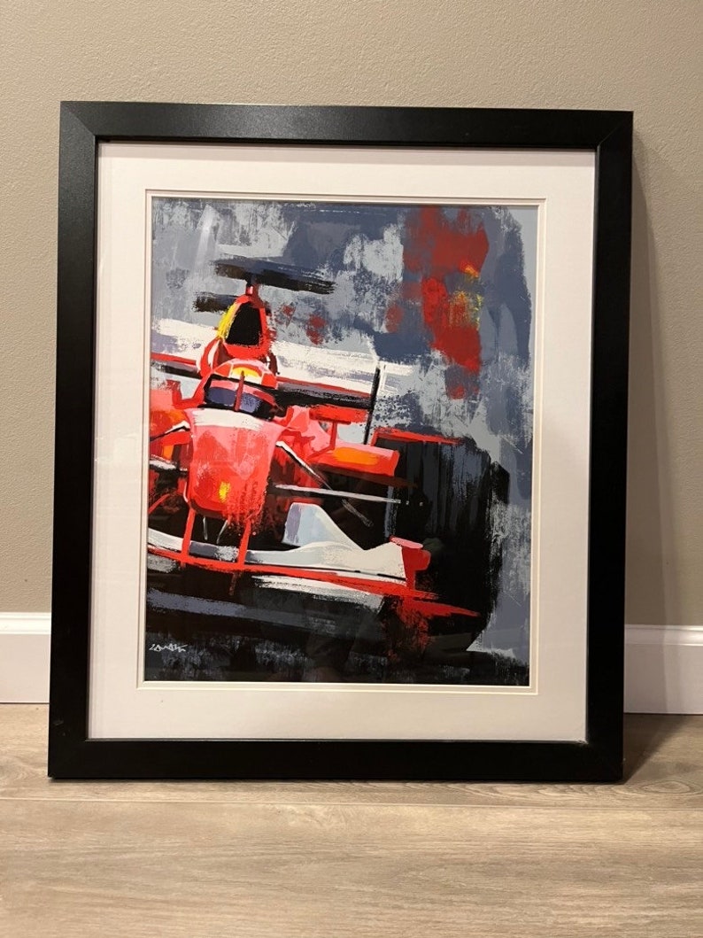 F1 Automotive Painting | Formula One Canvas Print | Modern Race Car ...