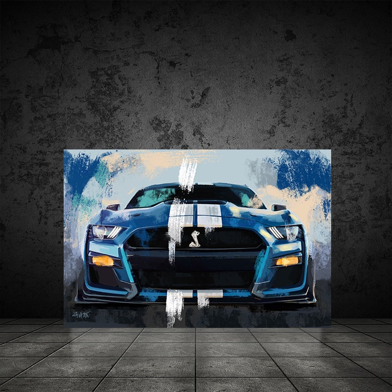 Ford Mustang 1967, Mustang Art Print, Automotive Enthusiast Decor, Car ...