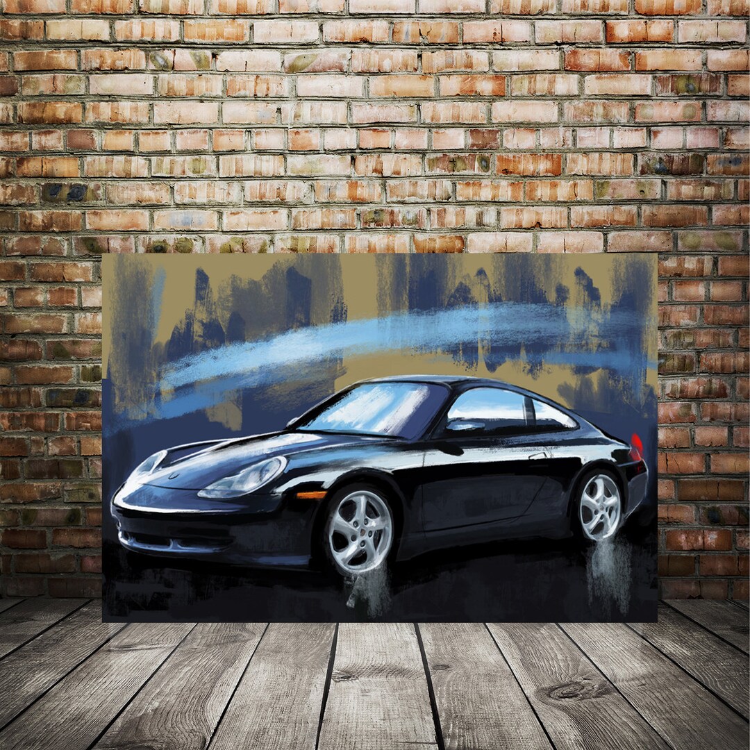 Porsche Carrera 911 Canvas Art | Automotive Painting Wall Décor ...