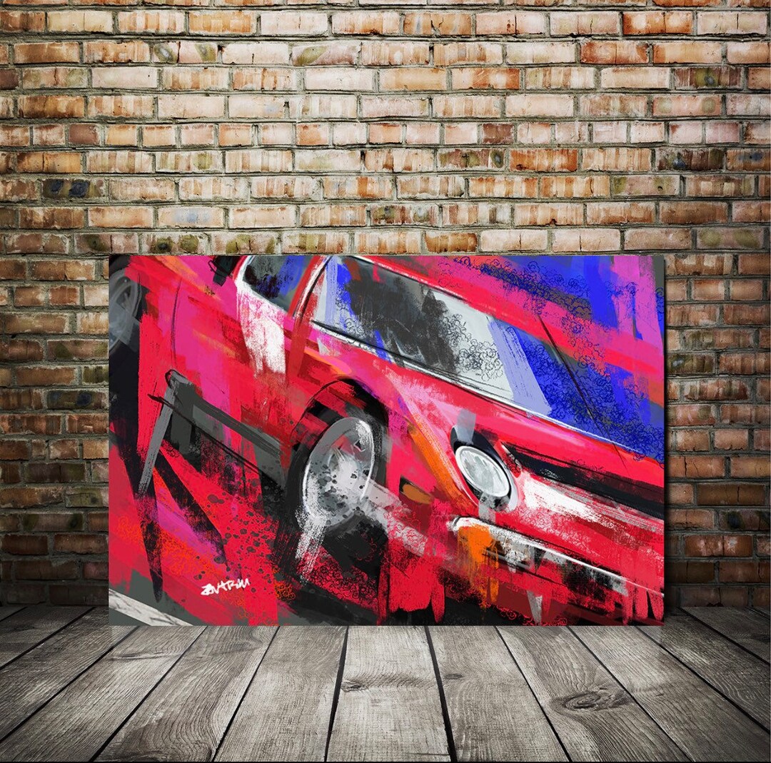 Lamborghini Miura Painting, Lamborghini Canvas Print, Automotive Canvas ...