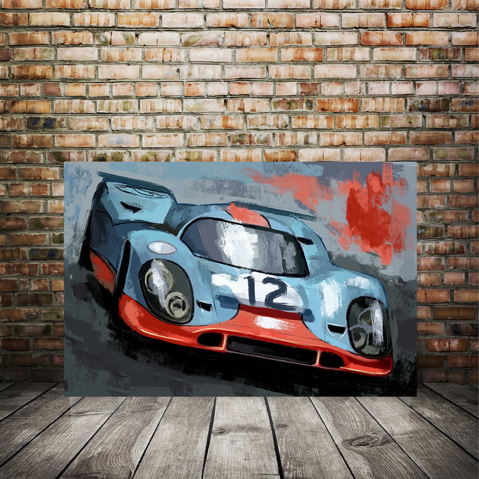 Porsche Race Car Porsche Art Print Porsche Artwork Car - Etsy