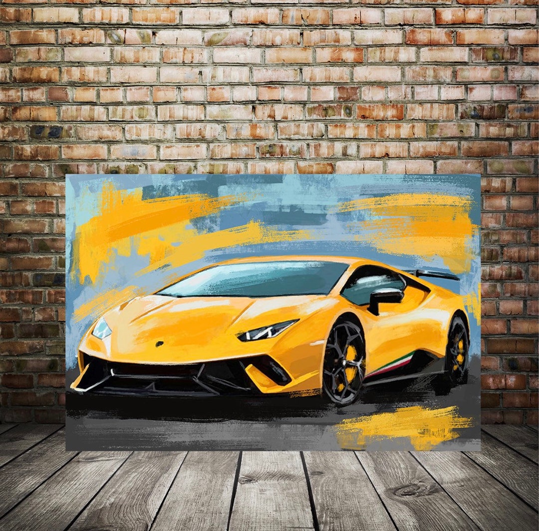 Lamborghini Huracan STO, Automotive Decor, Lambo Canvas Print, Car ...