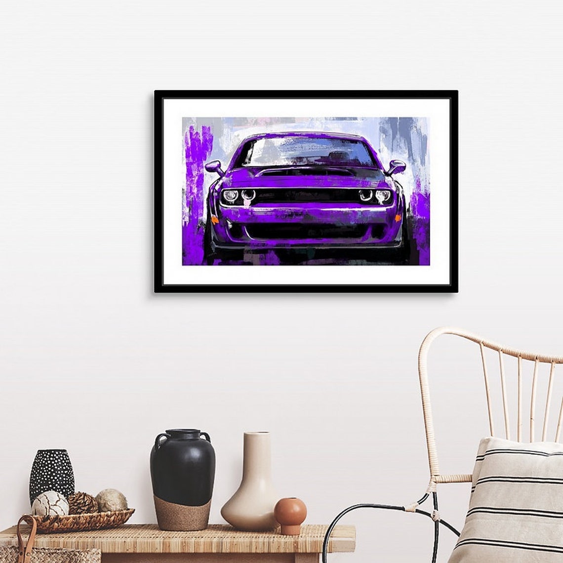 Purple Challenger, Dodge Artwork, Plum Crazy, Custom Car Painting ...