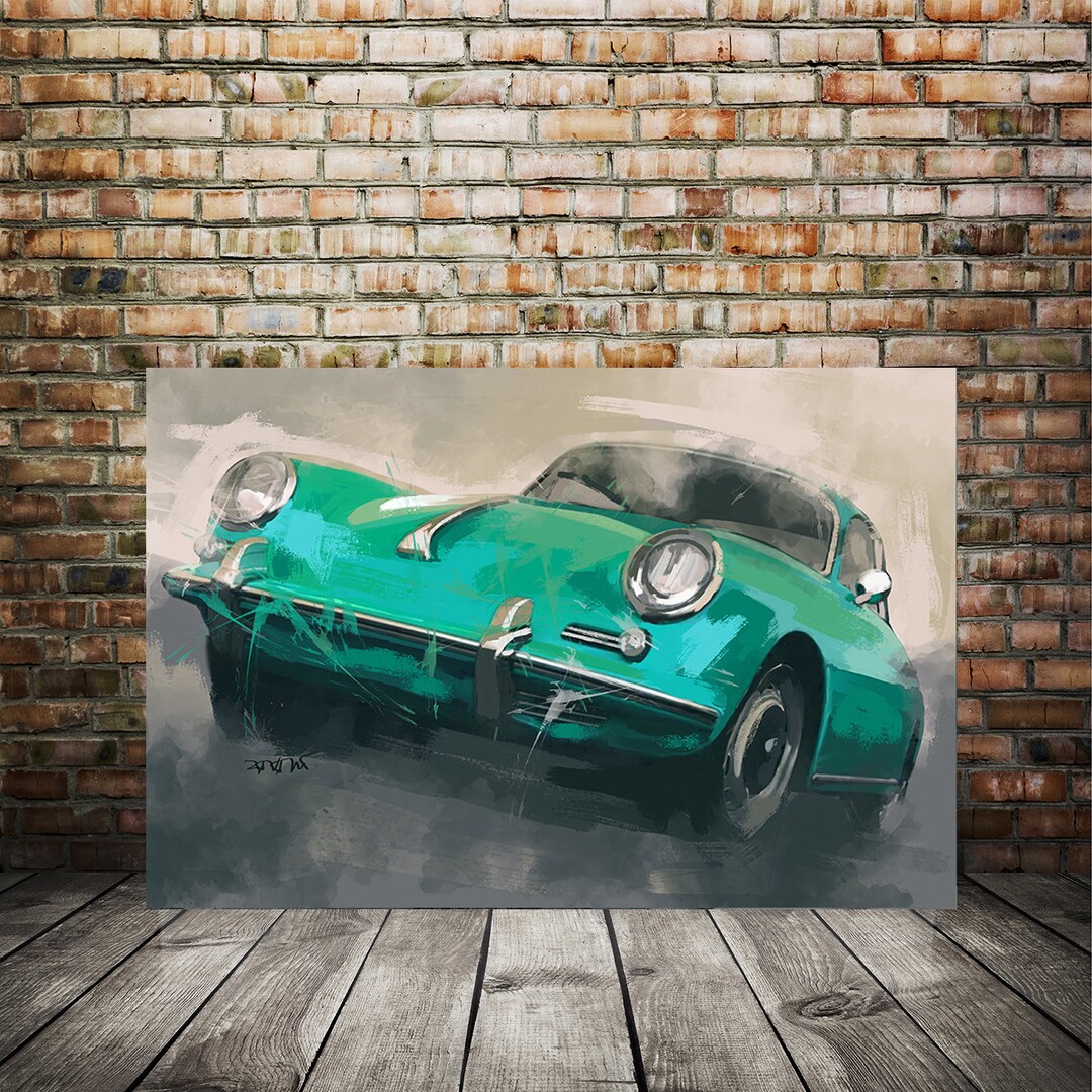 Porsche 356 Art Print, Porsche Art Print, Porsche Artwork, Car ...