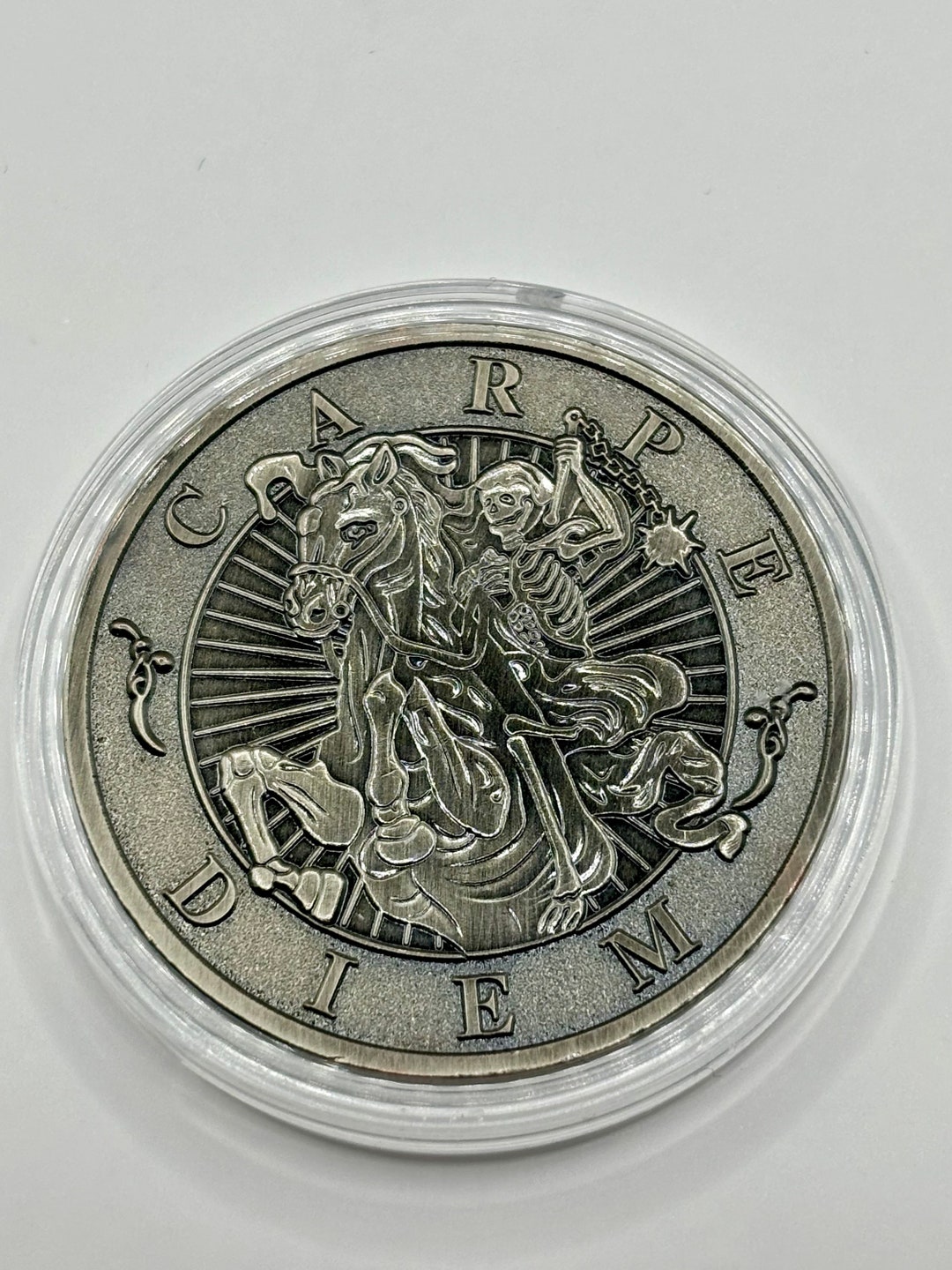 Memento Mori Carpe Diem Coin - Etsy