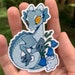 Blue Book Wyrm Vinyl Sticker - Etsy