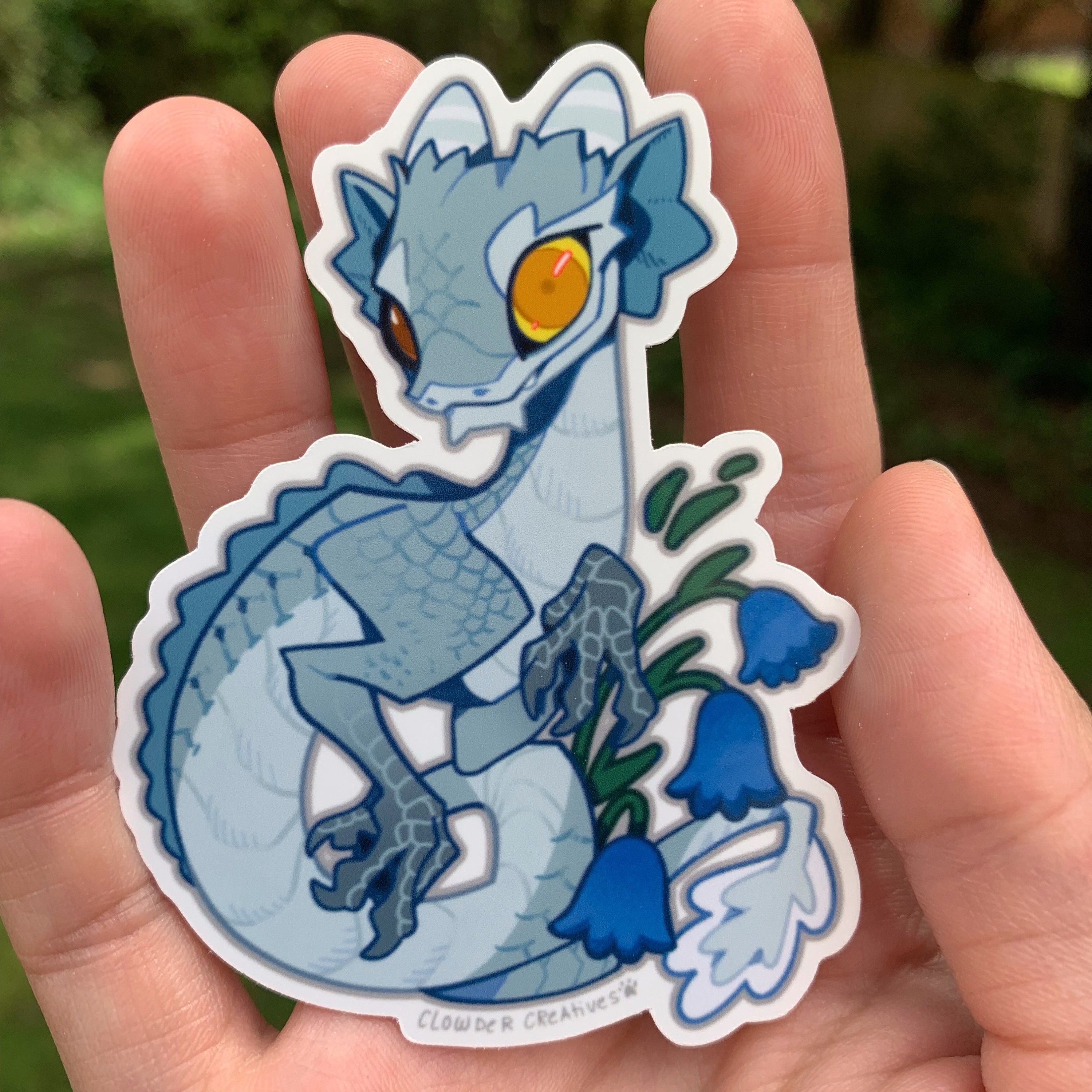 Blue Book Wyrm Vinyl Sticker - Etsy