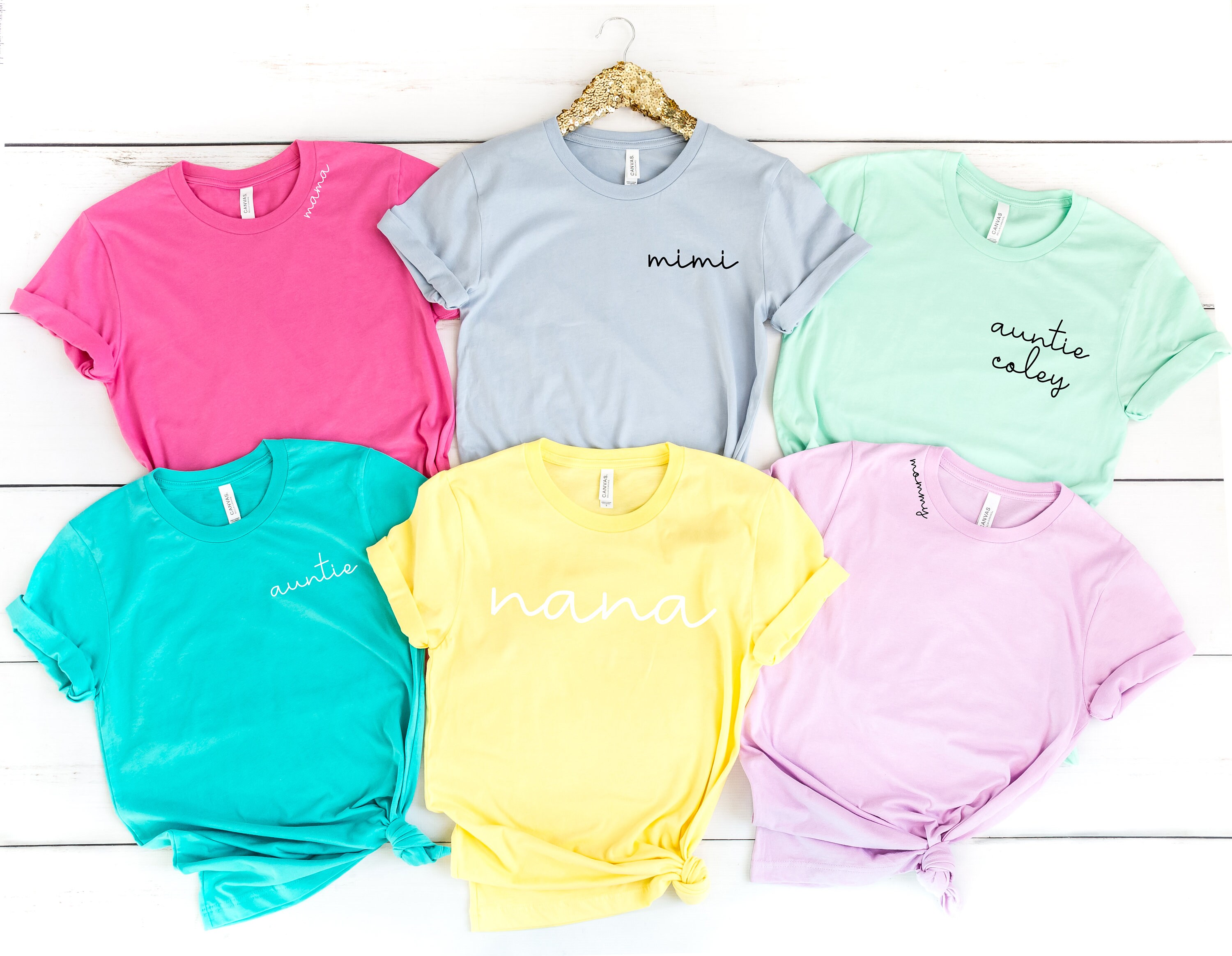 Custom Personalized Cursive Names DTF Transfer Ready For Press, Hot ...