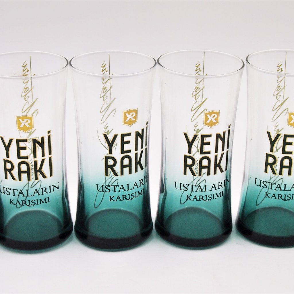 New Raki Mix of Masters Theme Raki Glass 6 Pieces free Shipping - Etsy ...