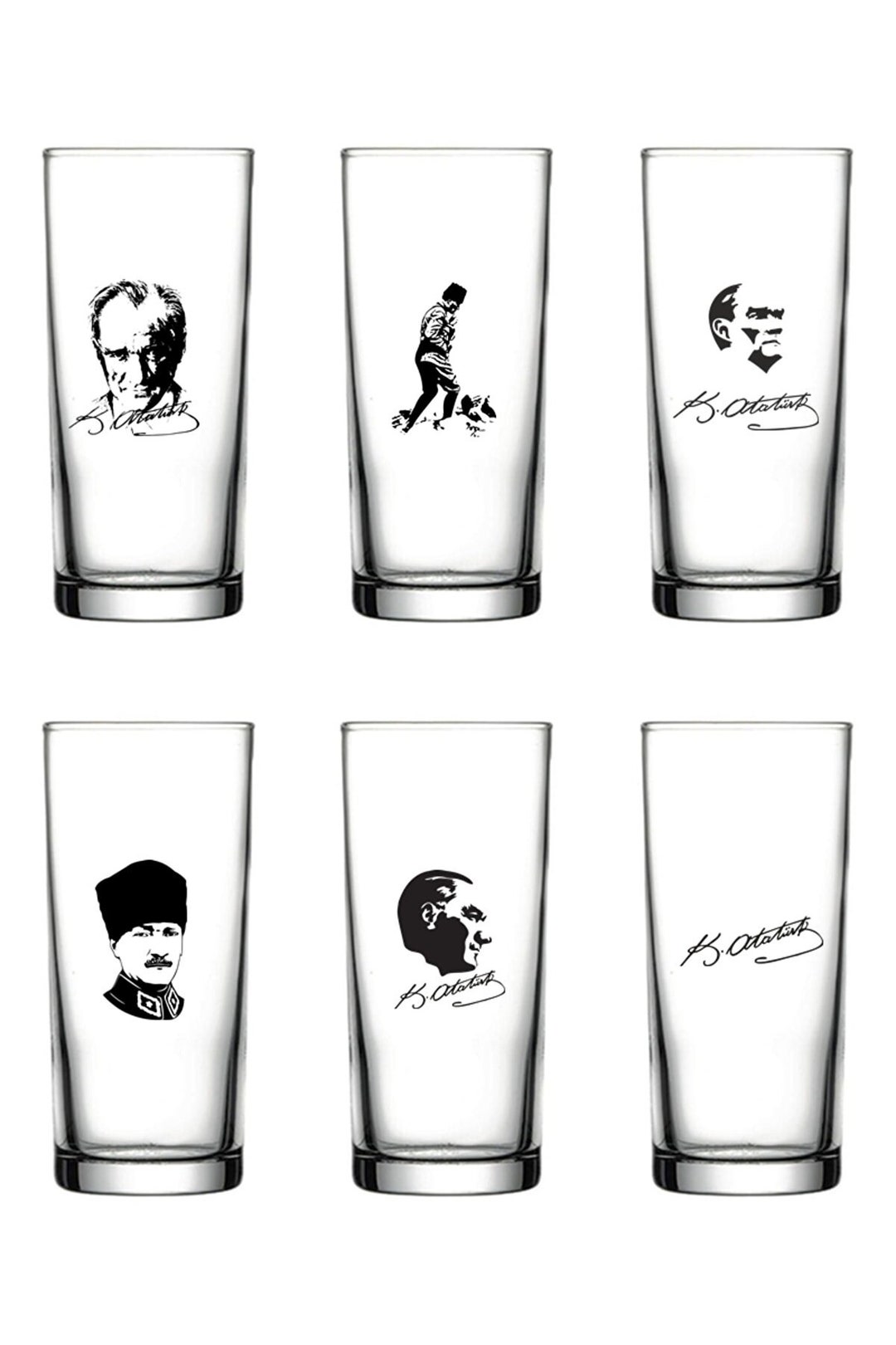 Mustafa Kemal Ataturk Theme Raki Glass 6 Pieces - Etsy