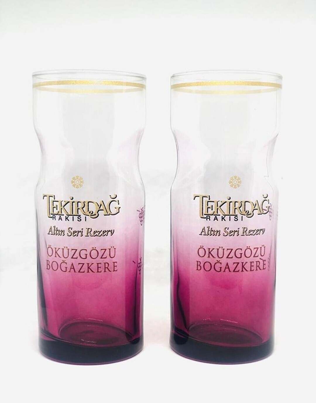 Tekirdag Raki Okuzgozu Bogazkere Theme Raki Glass 6 Pieces - Etsy