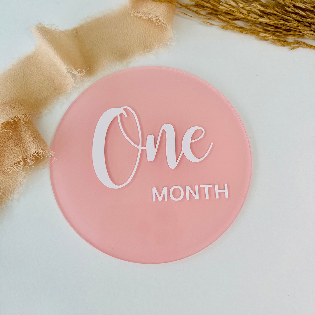 Acrylic Baby Milestones Disc - Etsy