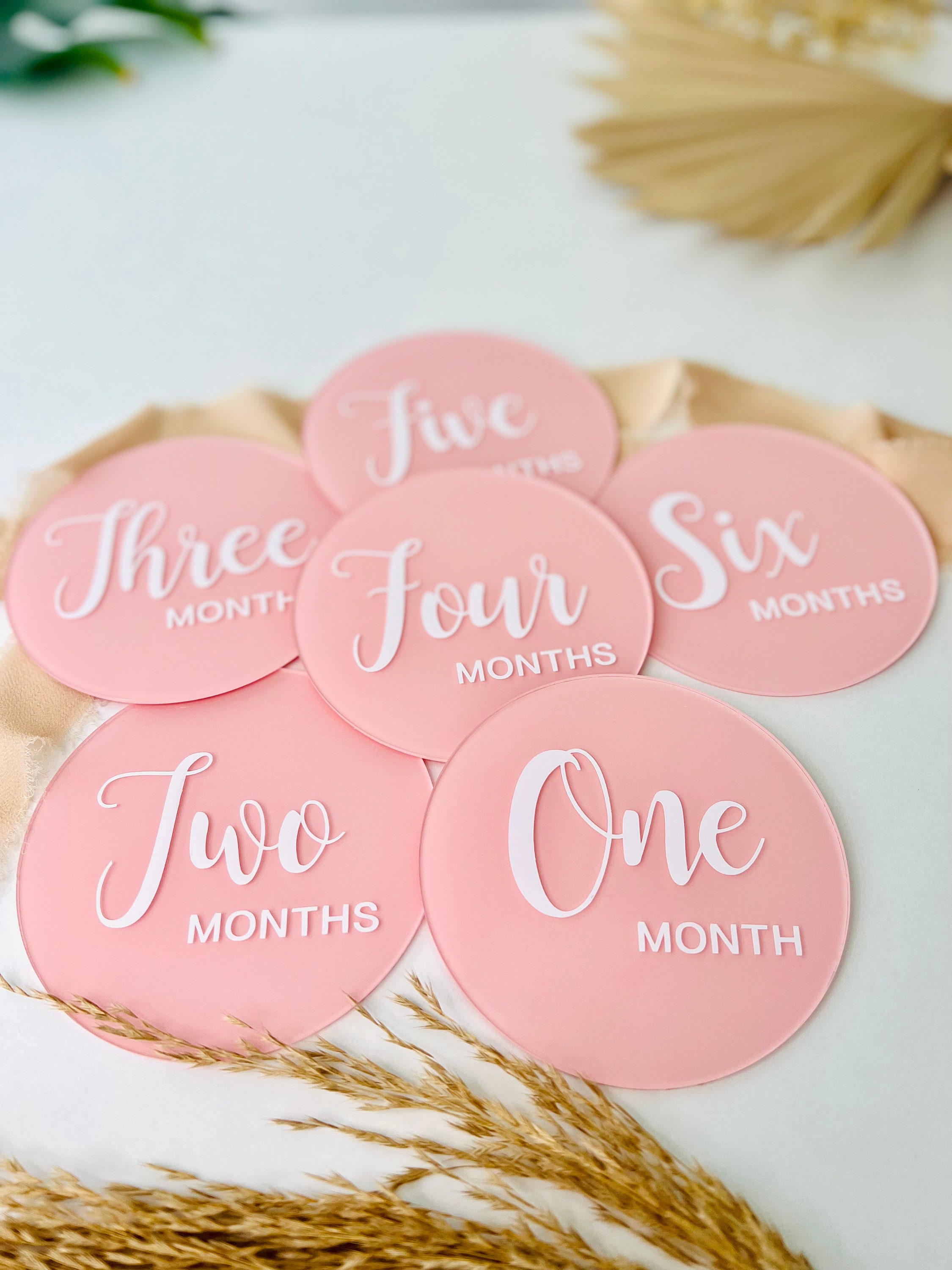 Acrylic Baby Milestones Disc - Etsy