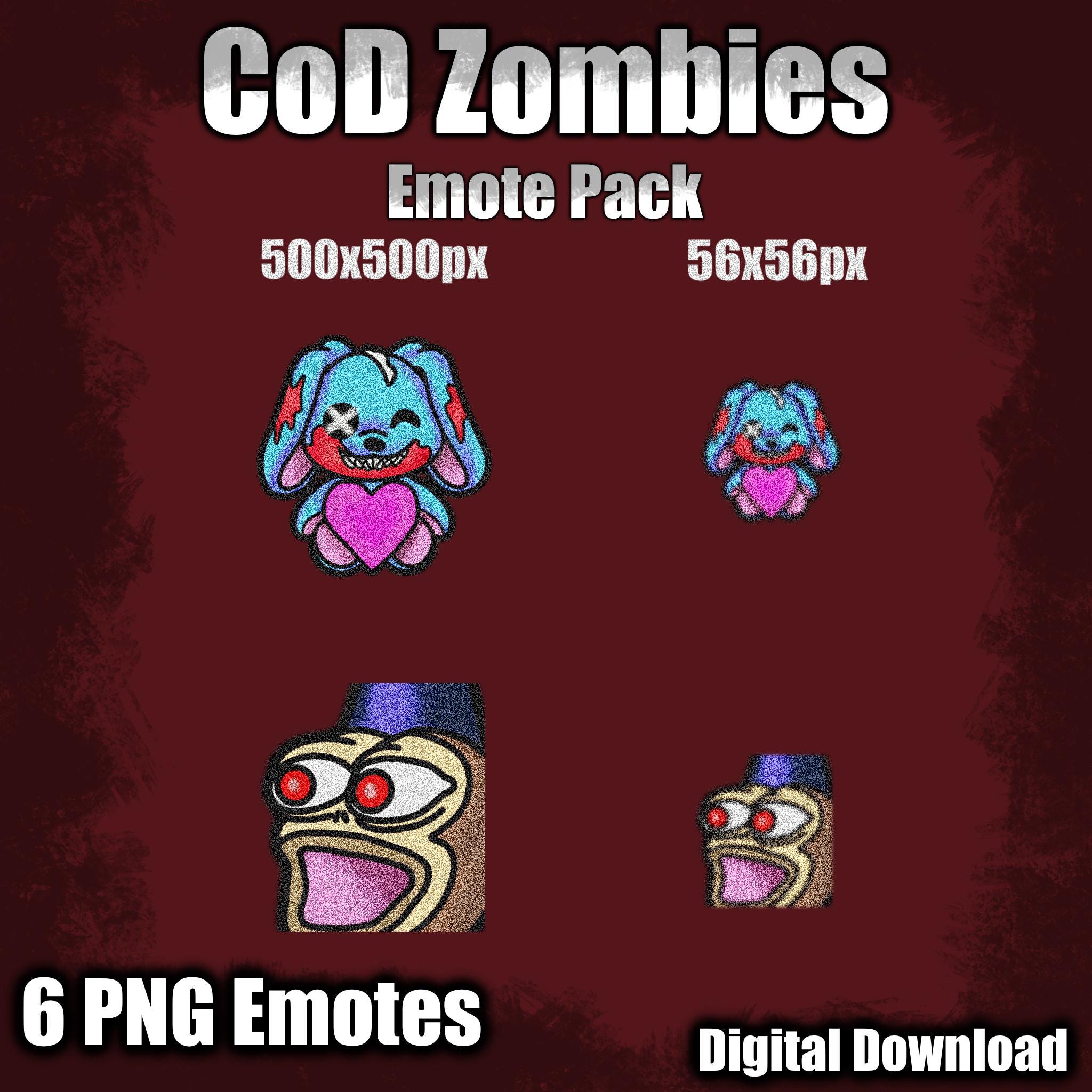 6 Cod Zombies Emote Pack - Digital File - Etsy