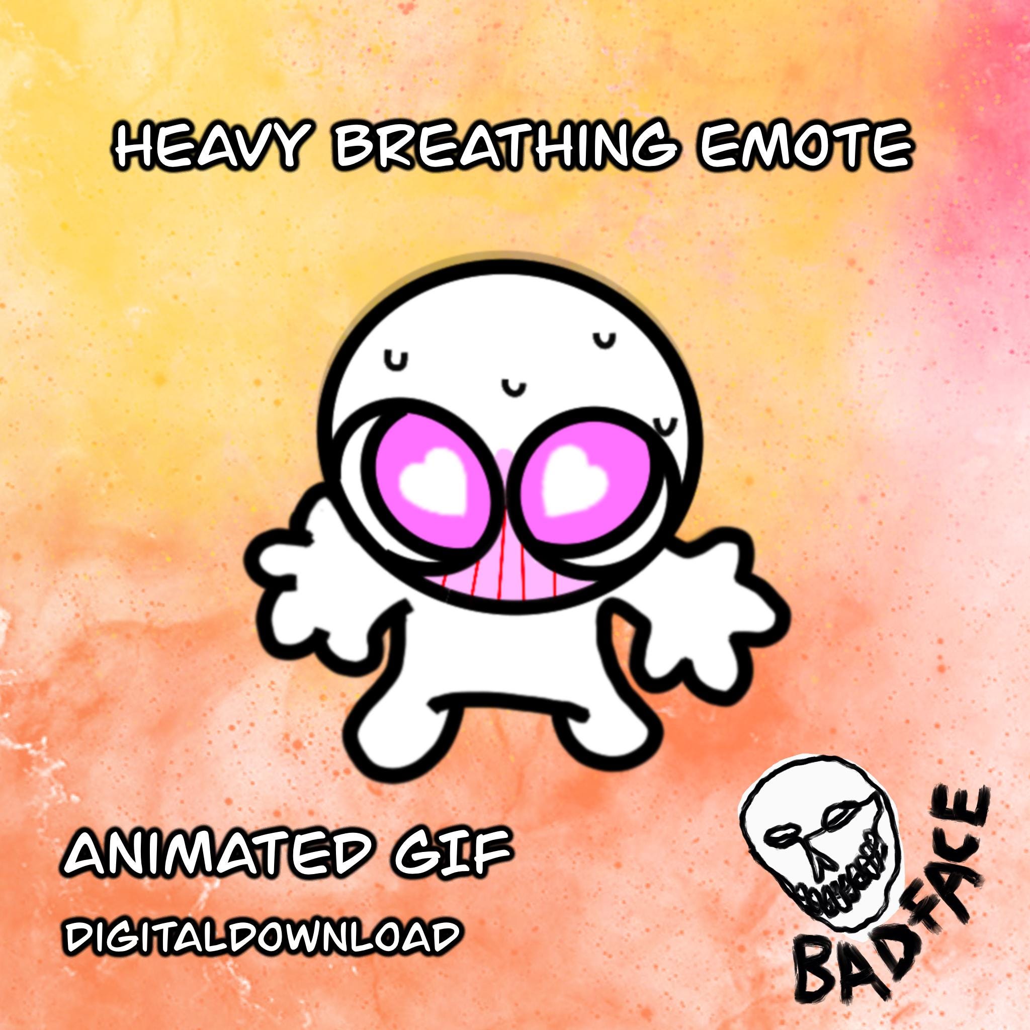 Heavy Breathing GIF EMOTE - Etsy