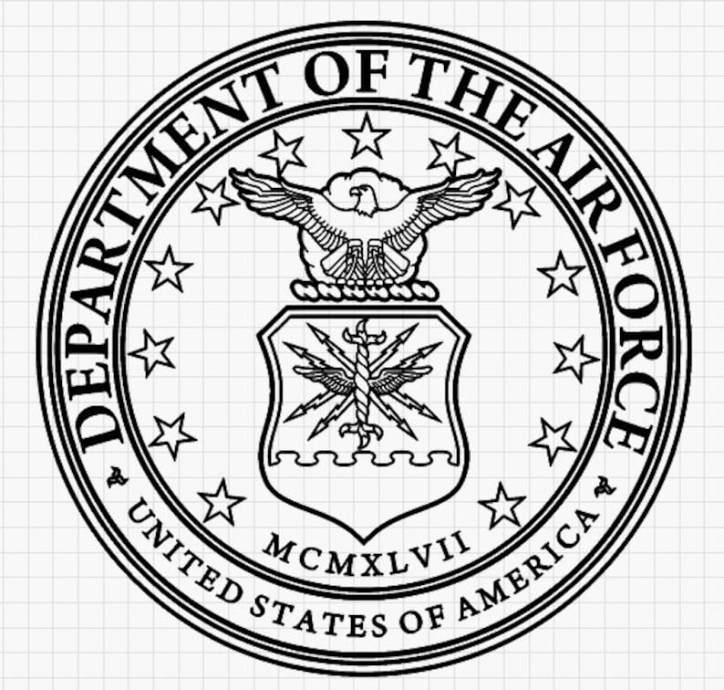 Airforce Seal DXF, AI, and SVG File - Etsy