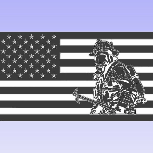Firefighter Flag Digital File - Etsy