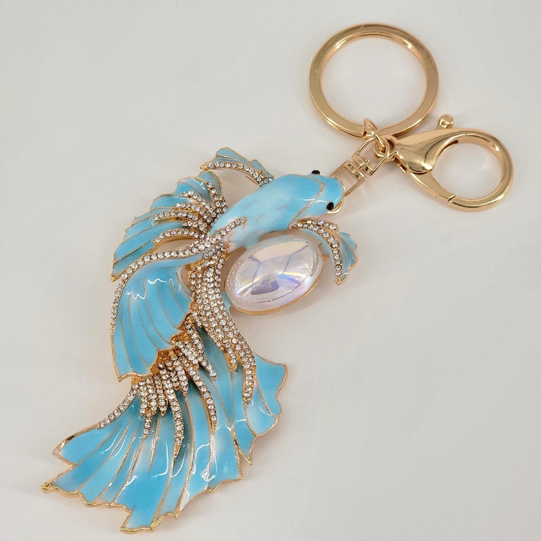 Fashion Betta Fish Keychain - Etsy