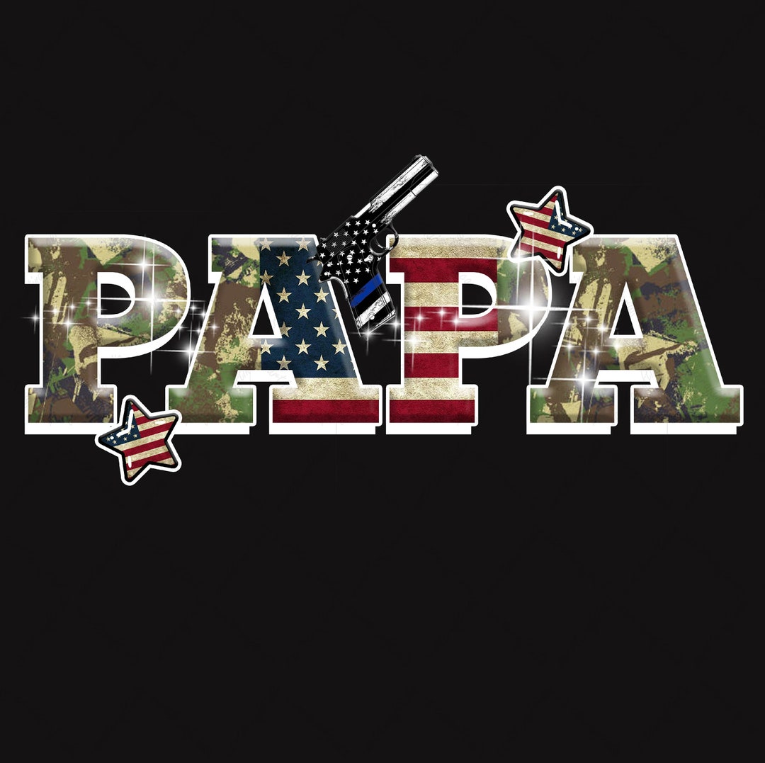 Father's Day USA Flag Dad PNG Sublimation Design Digital Download - Etsy