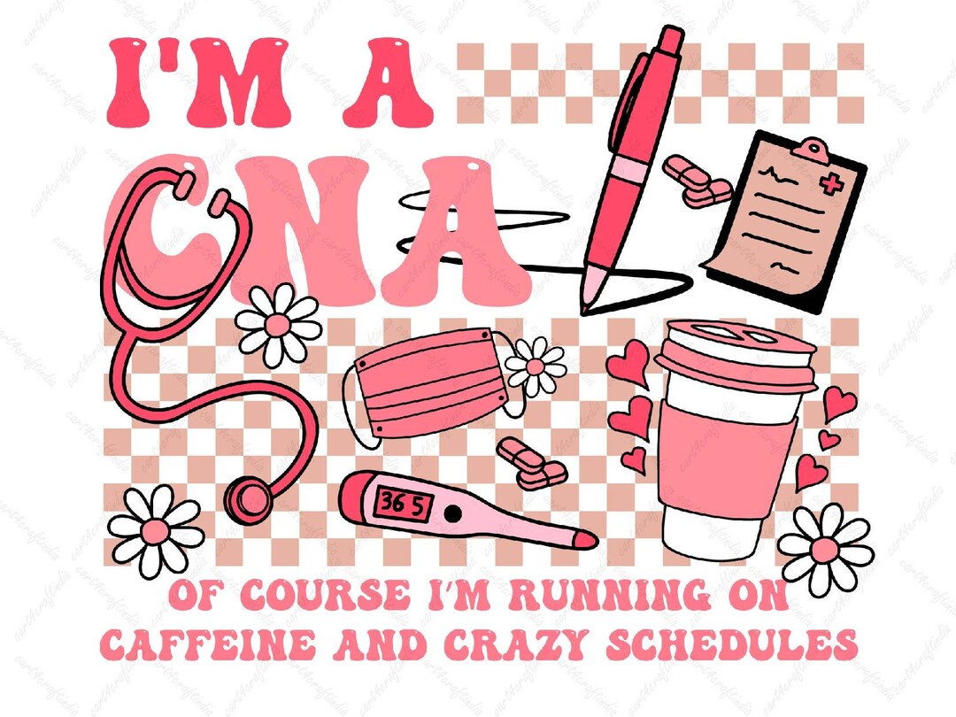 Trendy CNA Shirt SVG, Digital Design for Certified Nursing Assistants ...