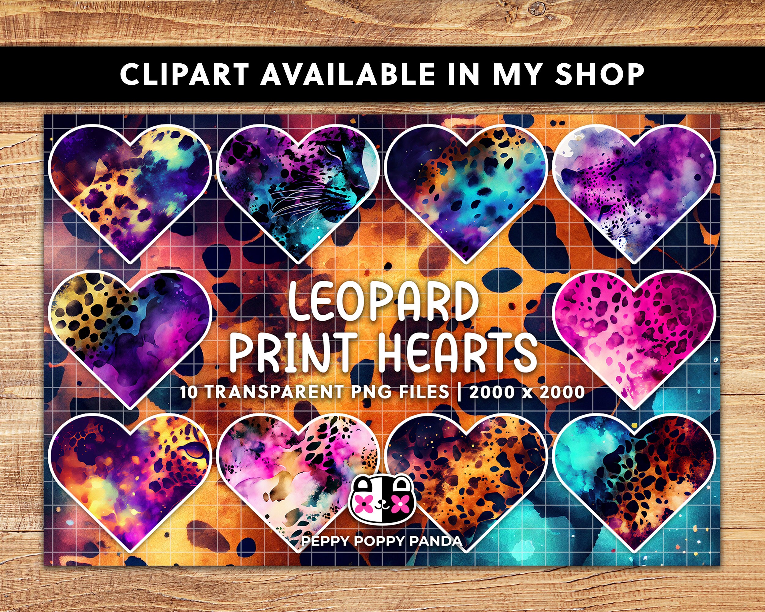 Galaxy Leopard Print Digital Paper Backgrounds Wildlife - Etsy