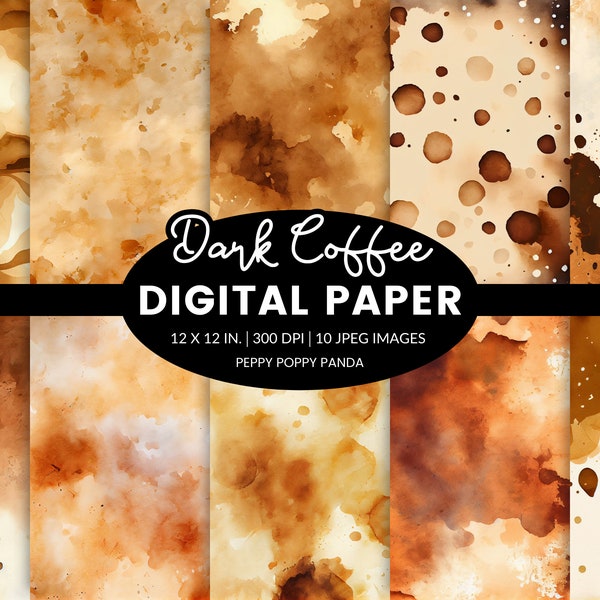 Coffee Stained Paper - Etsy