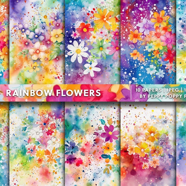 Digital Paper Flower - Etsy