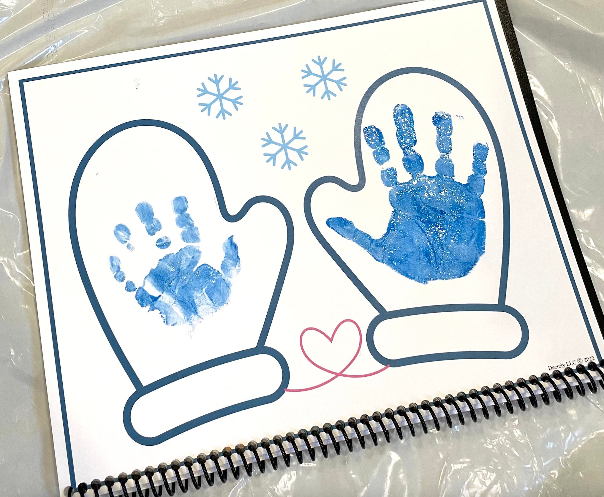2024 Handprint and Footprint Monthly Calendar - Instant Download (sun ...
