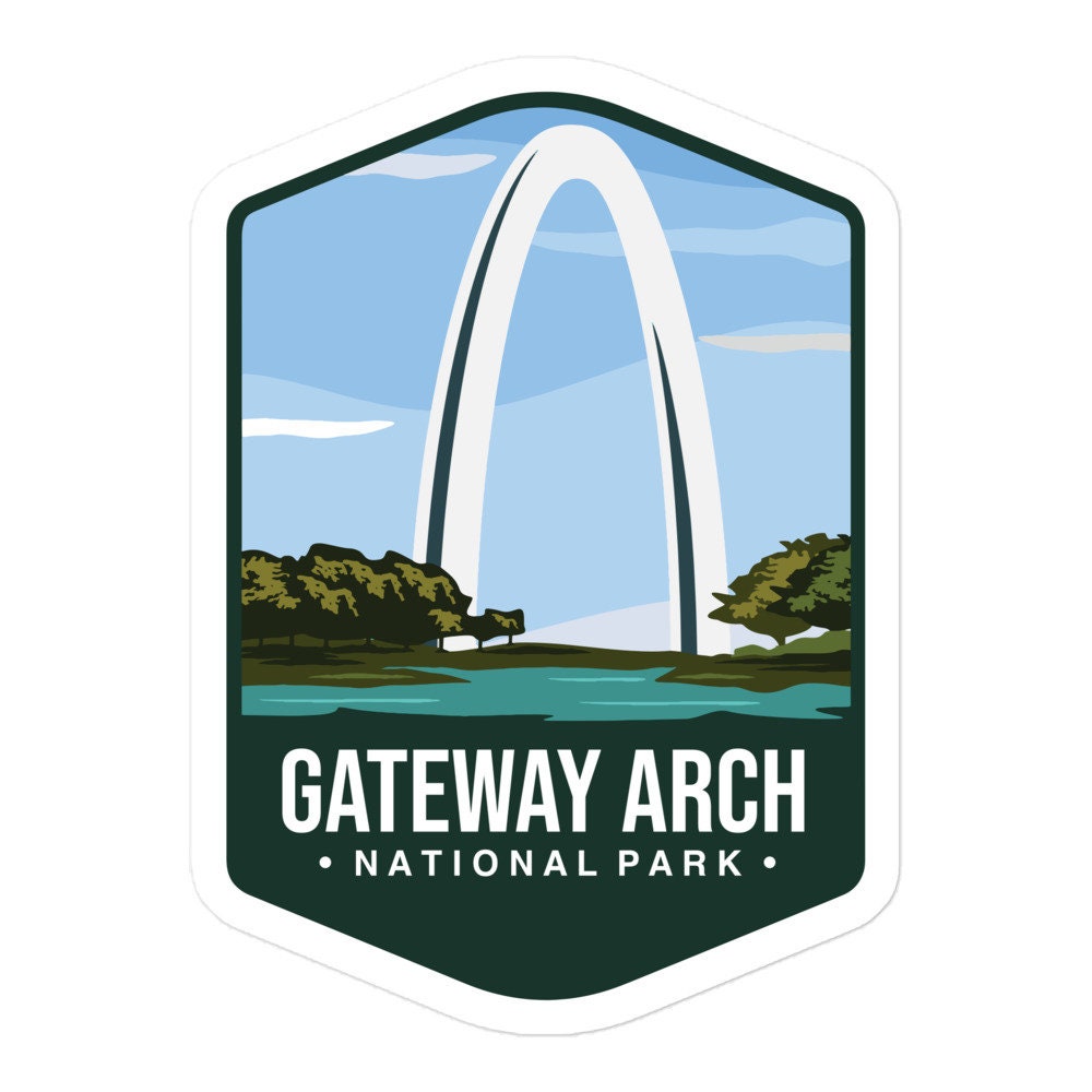 Gateway Arch National Park - Bubble-free Stickers - Etsy