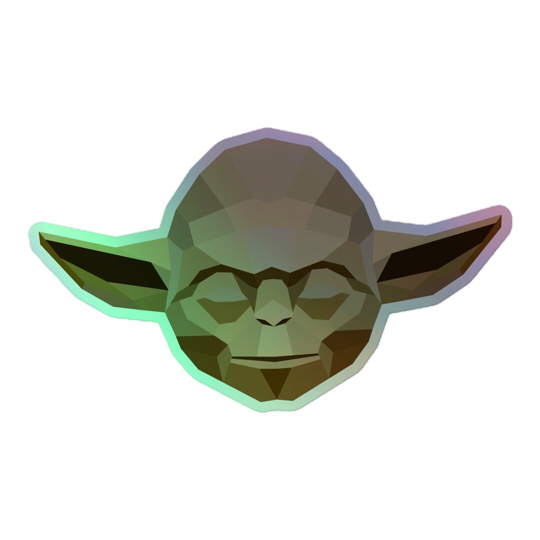 Yoda - Holographic Stickers - Etsy
