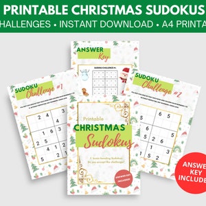 Printable Christmas Sudoku Puzzles - Christmas Games Printable ...