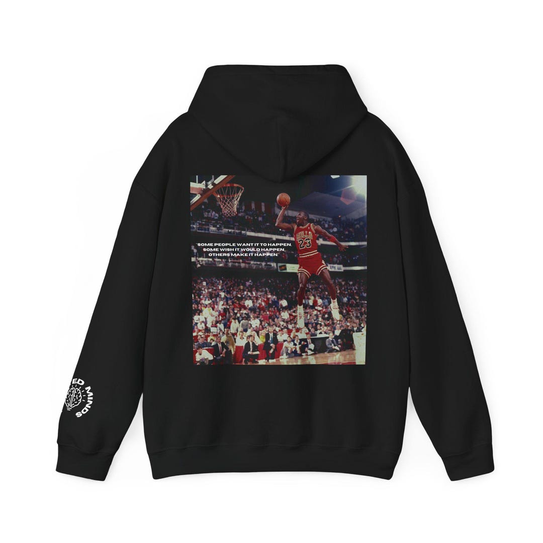 Michael Jordan Hoodie, Chicago Bulls Hoodie, Motivational Quotes ...