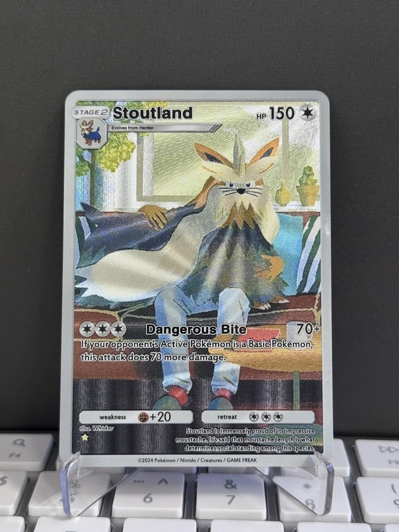 Custom TCG Pocket [ENG] Stoutland - Textured Shinning - Etsy