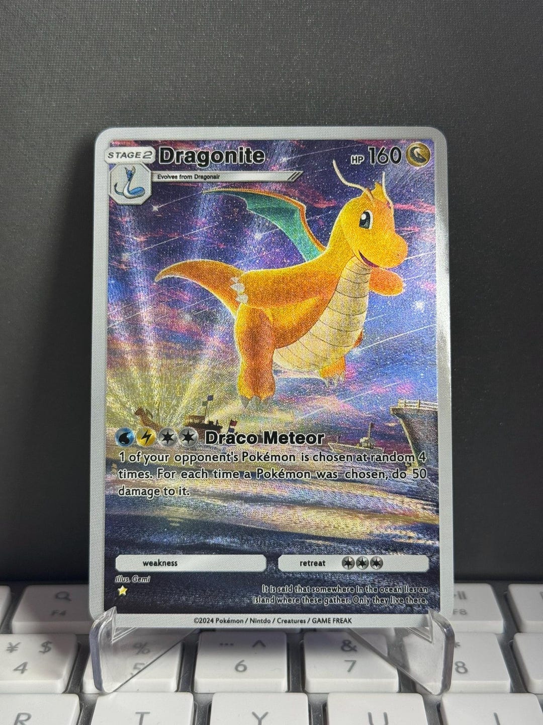 Custom TCG Pocket [ENG] Dragonite - Textured Shinning - Etsy