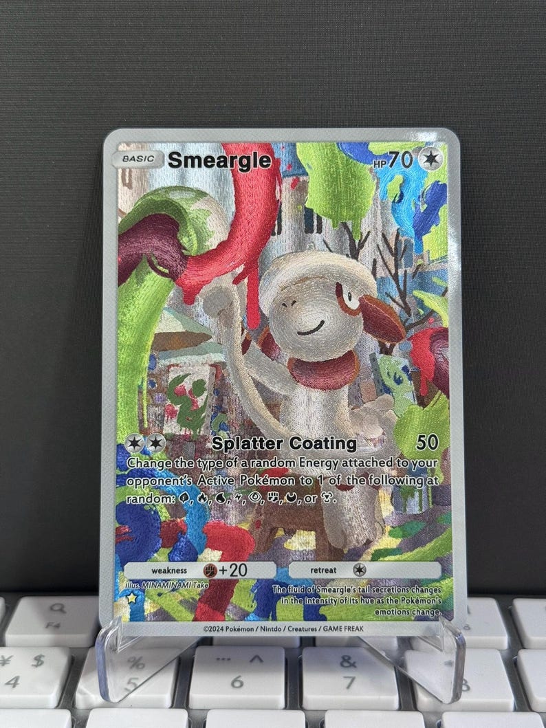 Custom TCG Pocket [ENG] Smeargle - Textured Shinning - Etsy