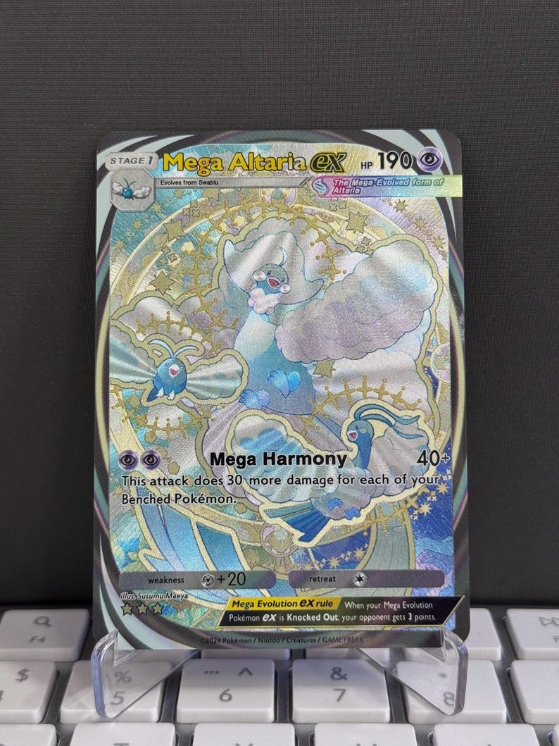 Custom TCG Pocket [ENG] Mega Altaria Ex - Textured Shinning - Etsy