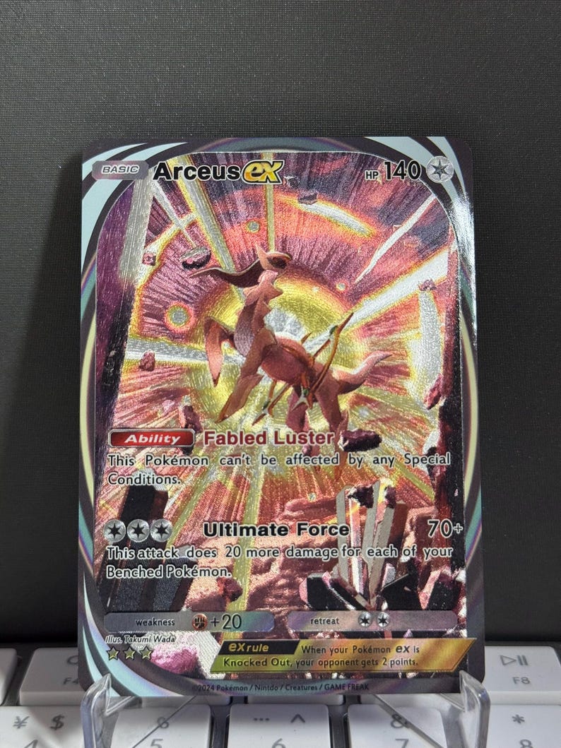 Custom TCG Pocket [ENG] Arceus Ex - Textured Shinning - Etsy New Zealand