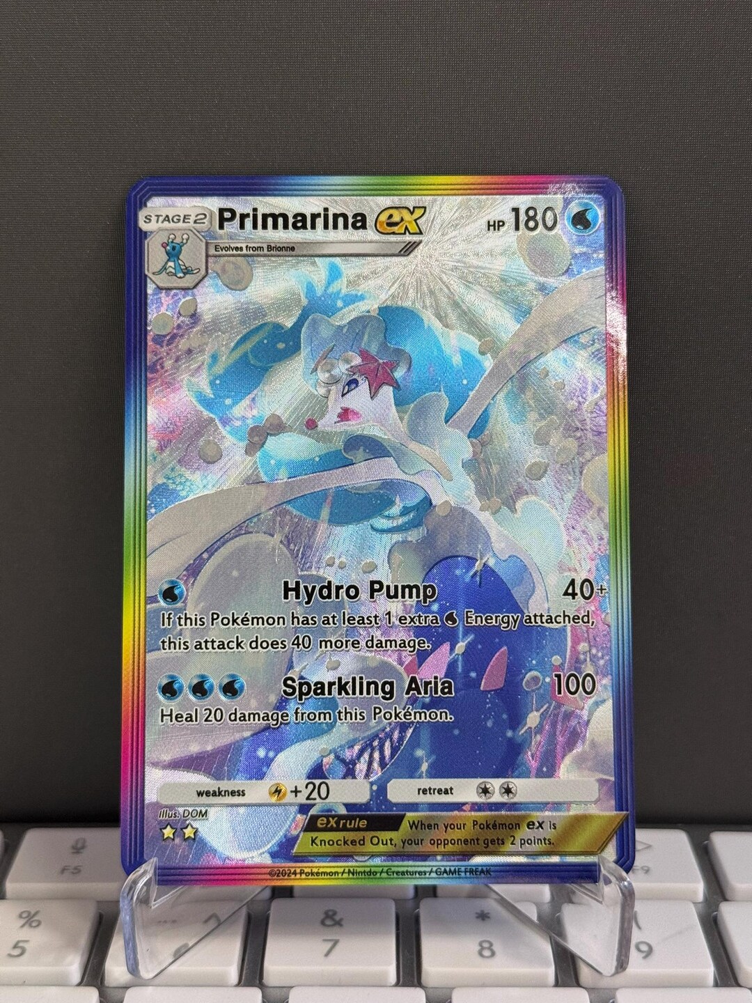 Custom TCG Pocket #19 [ENG] Primarina Ex - Textured Shinning - Etsy