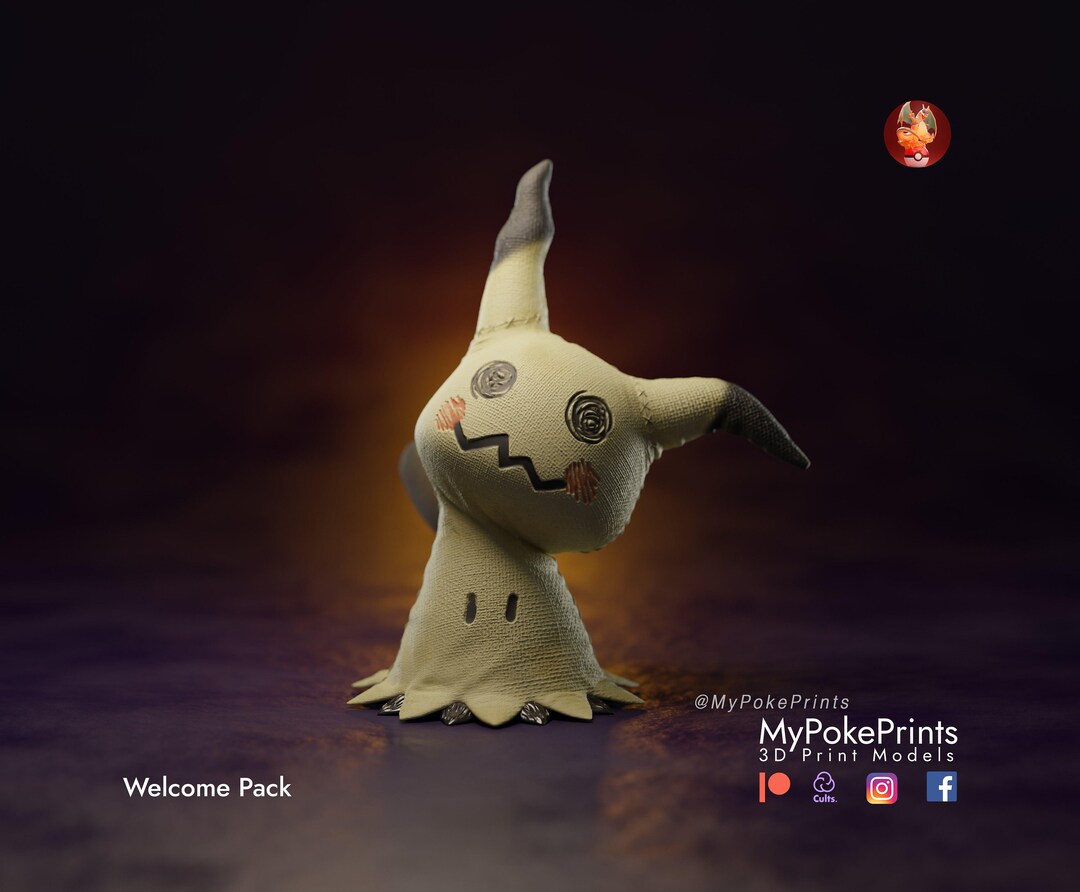 Unpainted Pokemon 3D Printed Mimikyu Figures Miniature - Etsy