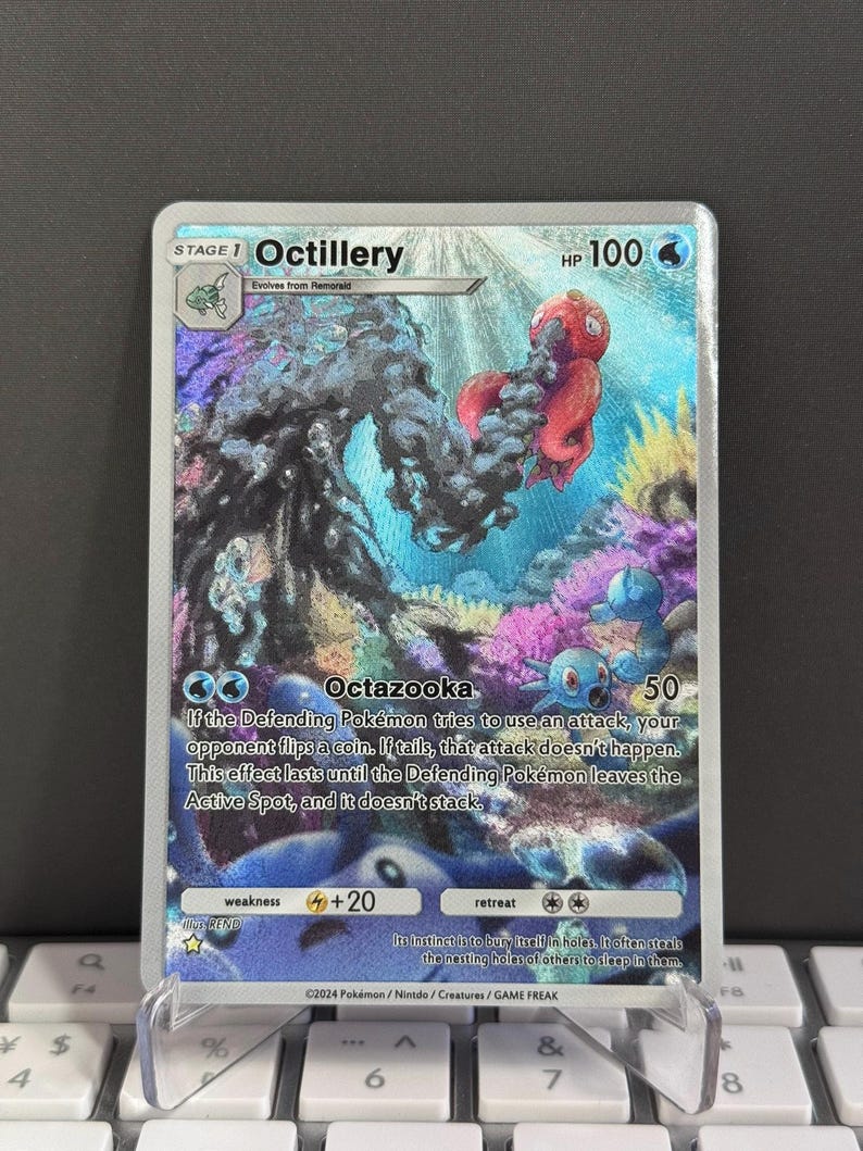 Custom TCG Pocket [ENG] Octillery - Textured Shinning - Etsy