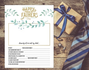 Father's Day Questionnaire - All About Dad - Etsy