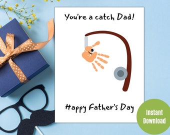 Father's Day Handprint Craft Super Dad Hero Art - Etsy