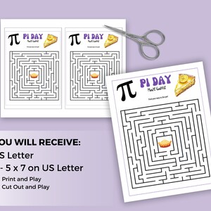 Pi Day Maze Game, Printable Pi Day Maze Activity, Pi Day Party, Pi Day ...