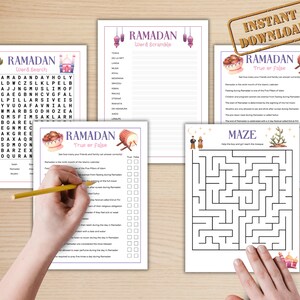 Ramadan Activity Bundle, Printable Ramadan Activities for Kids, EID ...